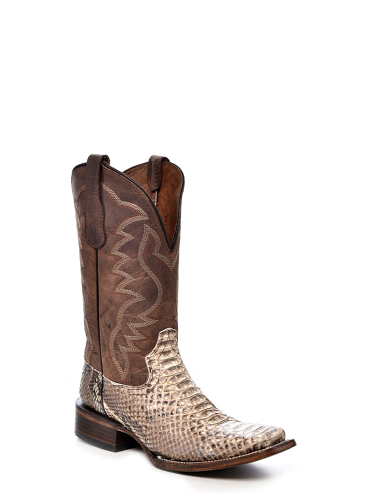 white python snake boots